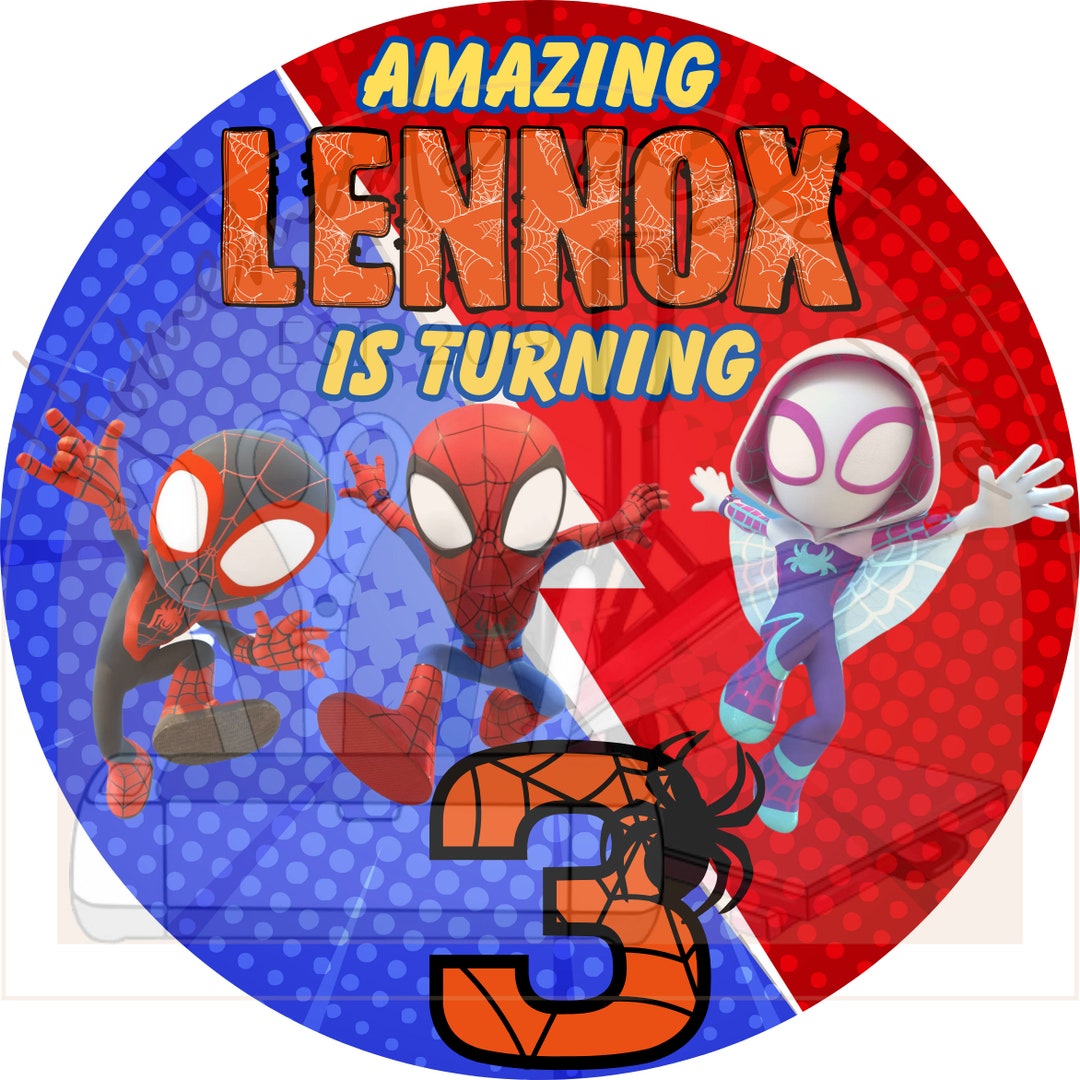 Spidey and His Amazing Friends Stickers, 2.5 Round Labels, PNG - Etsy