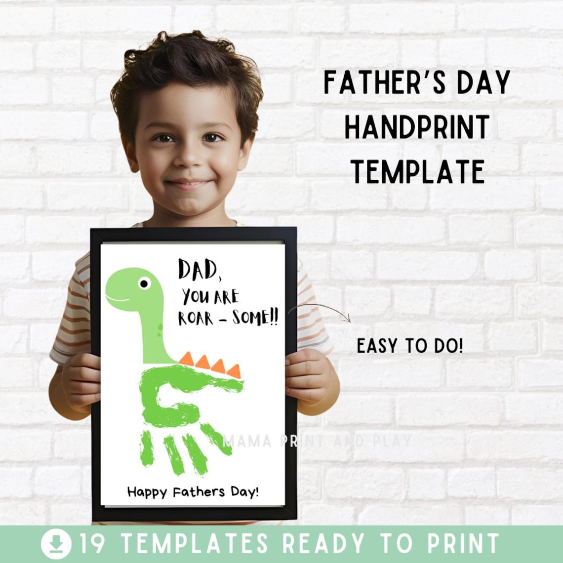 Fathers Day Handprint Template, Fathers Day Art Bundle, Father's Day ...