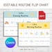 Editable Routine Flipchart, Flip Chart : Kids Daily Checklist, Morning ...
