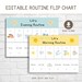 Editable Routine Flipchart, Flip Chart : Kids Daily Checklist, Morning ...