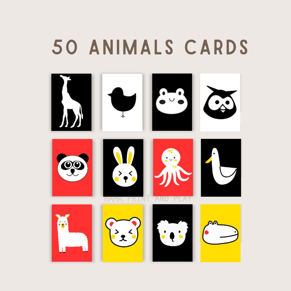 150 Baby Sensory Flashcards High Contrast Sensory Card Montessori Baby ...