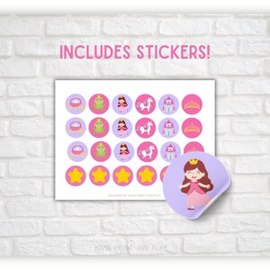 Potty Training Chart Princess Theme, Potty Reward System, Potty Prize ...