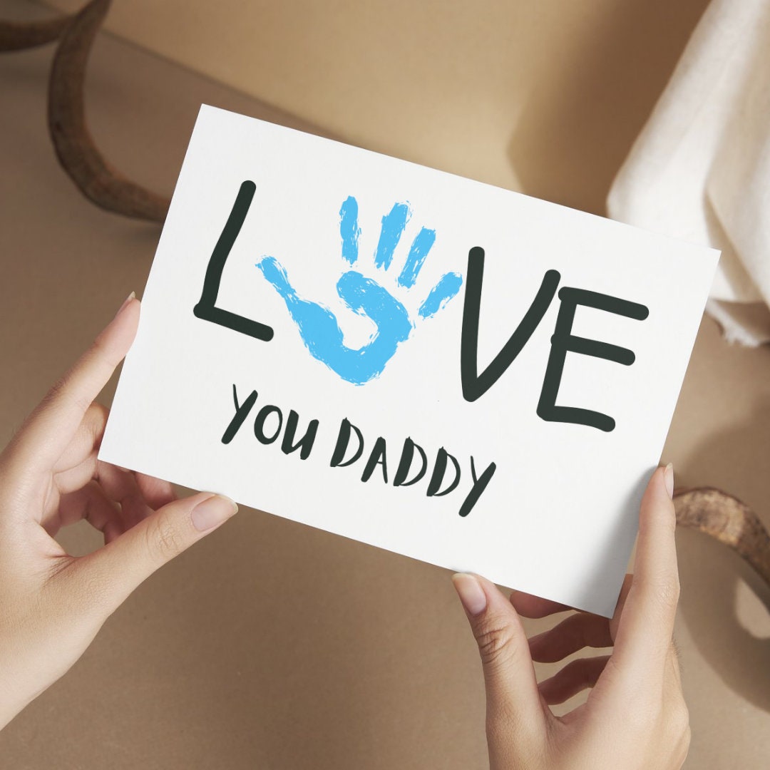 Father's Day Printable, Handprint Memory Craft, Handprint Art for ...