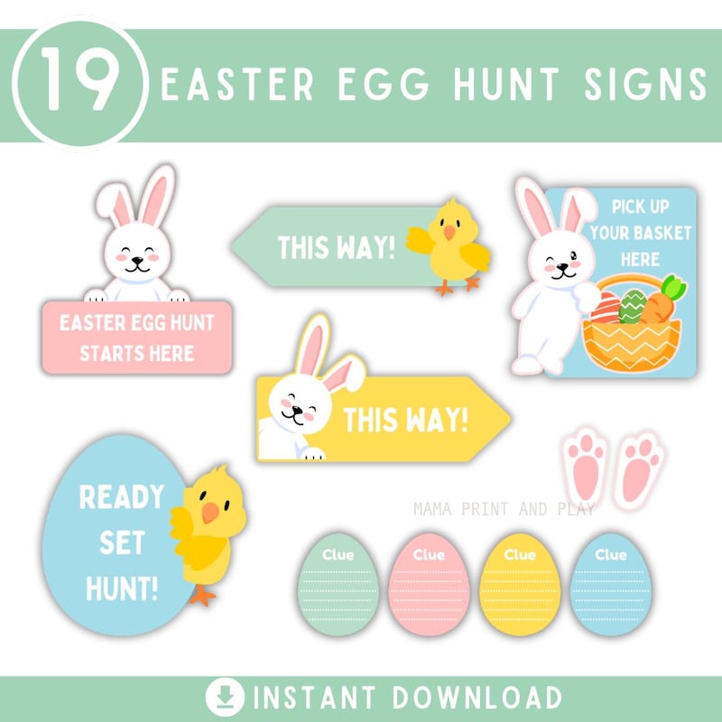 Easter Egg Hunt Sign - Etsy UK