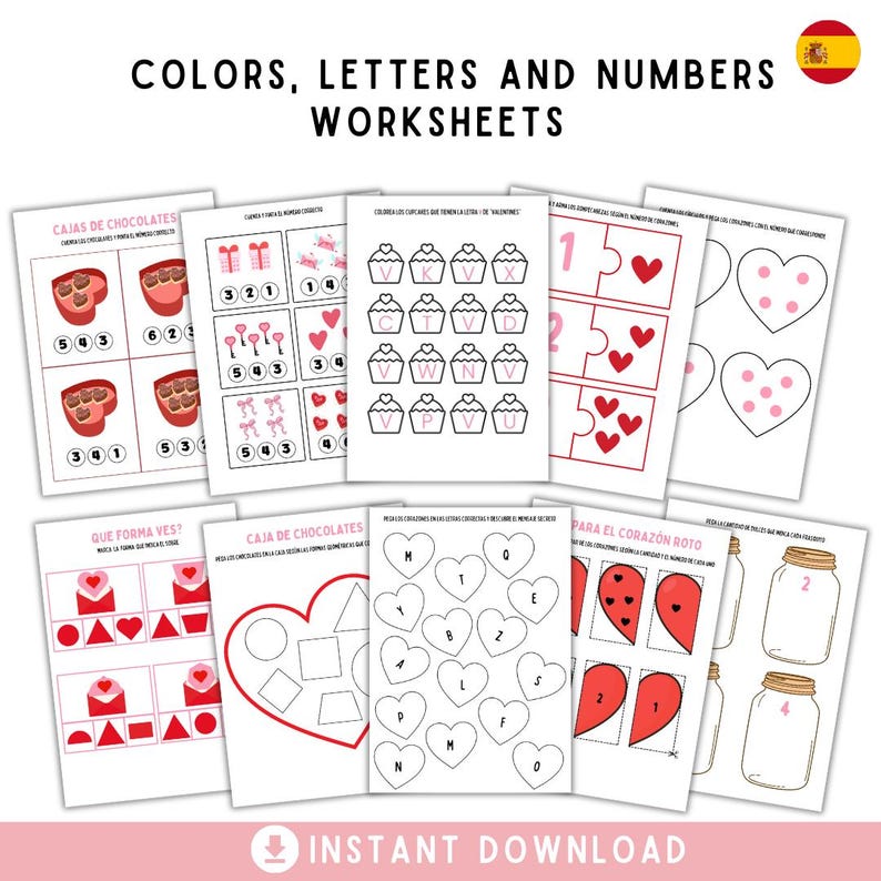 Valentine's Day Activity Book for Kids (IN SPANISH) | 45+ Activities ...