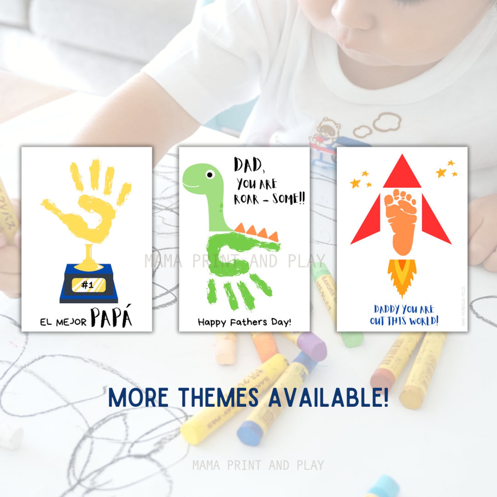 Father's Day Printable, Handprint Memory Craft, Handprint Art for ...