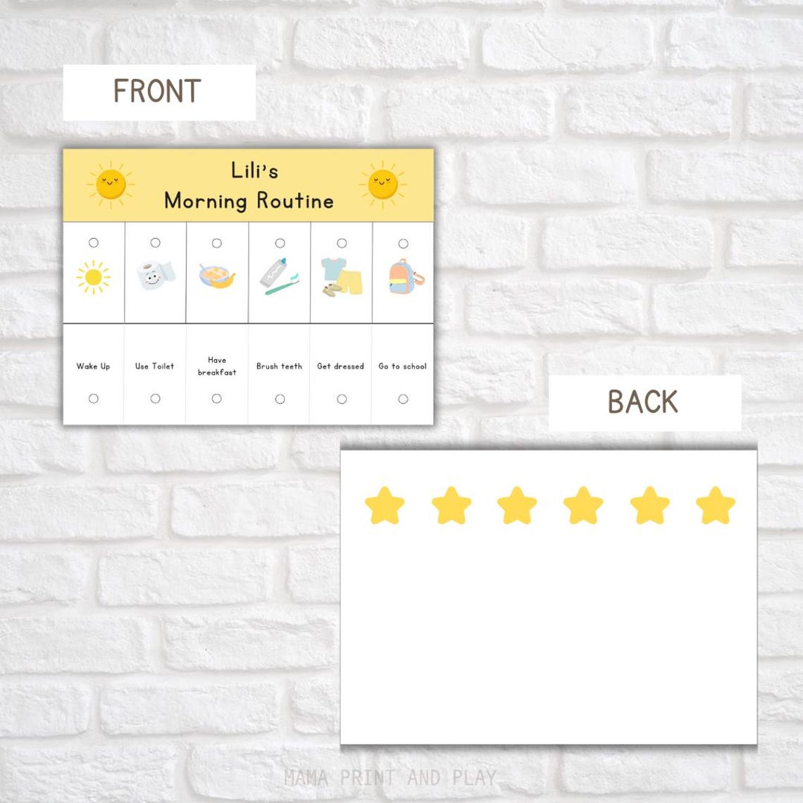 Editable Routine Flipchart, Flip Chart : Kids Daily Checklist, Morning ...