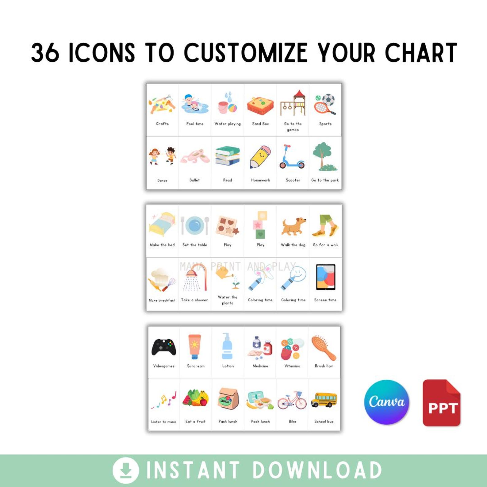 Editable Routine Flipchart, Flip Chart : Kids Daily Checklist, Morning ...