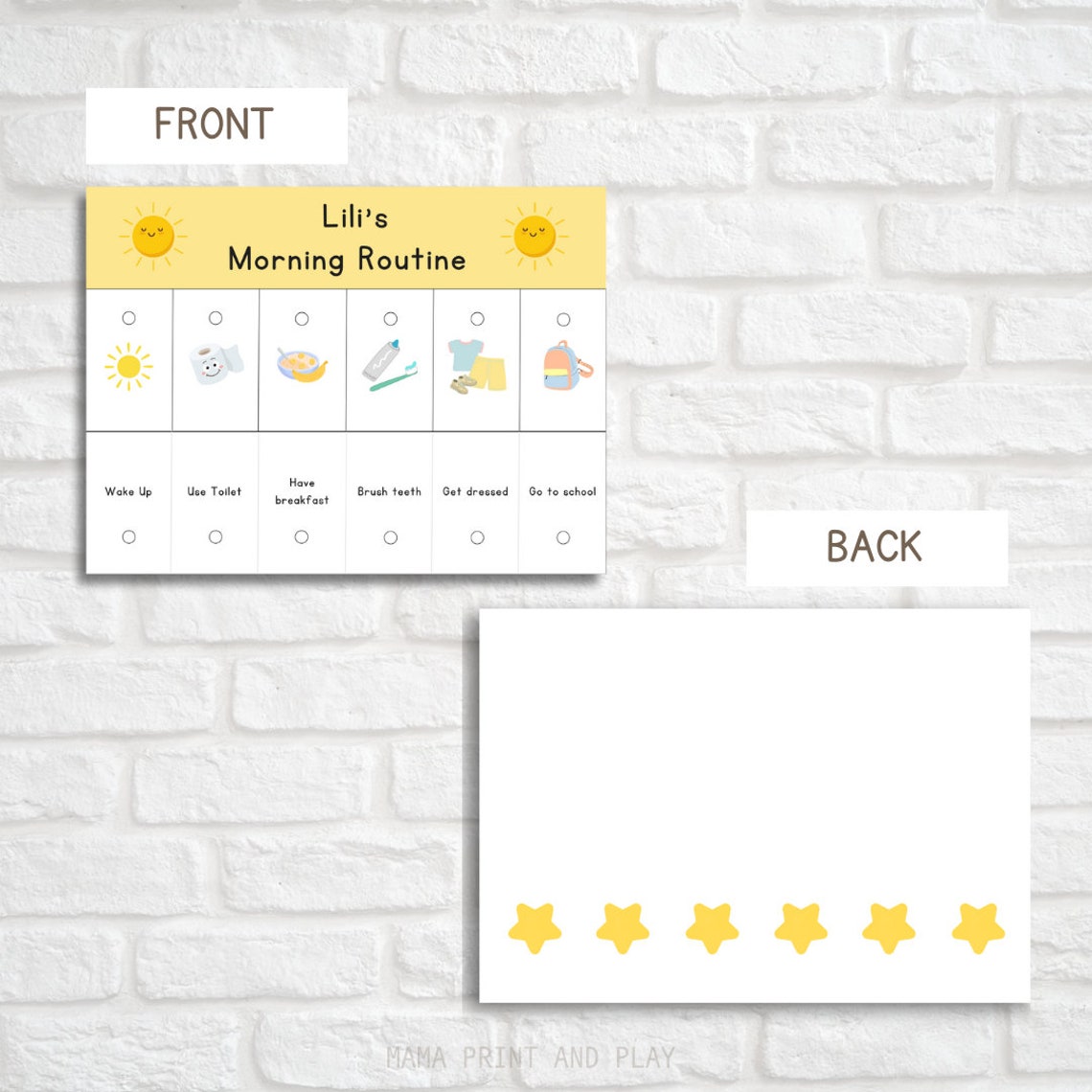 Editable Routine Flipchart, Flip Chart : Kids Daily Checklist, Morning ...