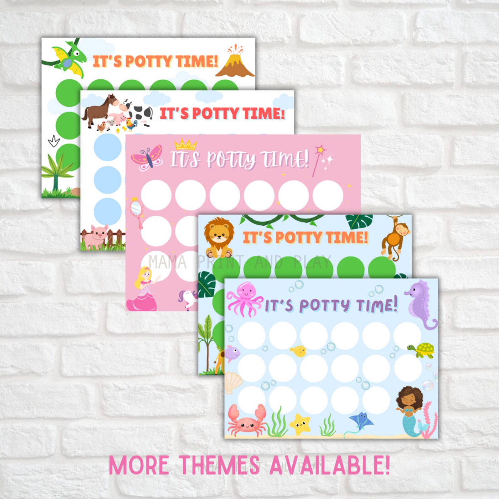 Potty Training Chart Farm Theme, Potty Reward System, Potty Prize Chart ...