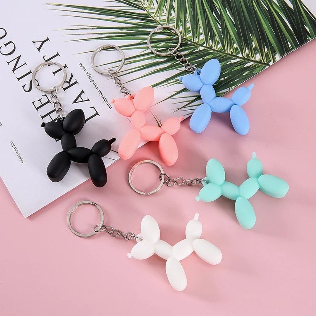 Poodle Balloon Keychain - Etsy