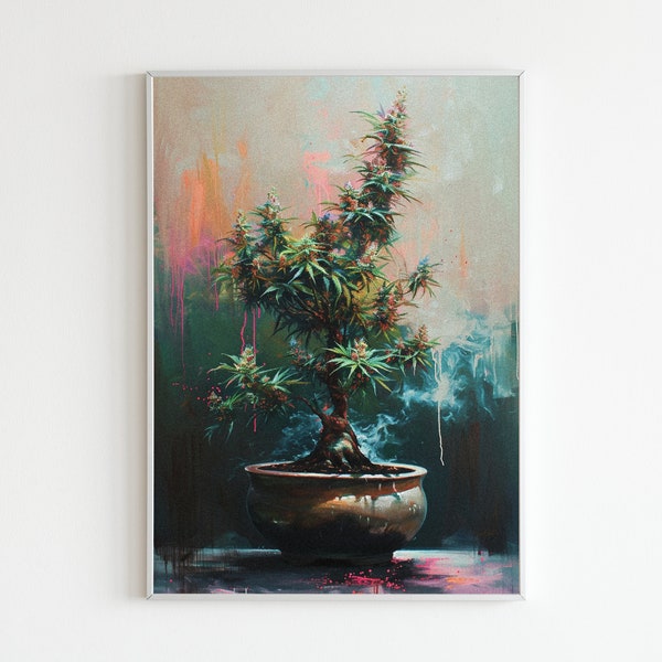 Marijuana Botanical Print - Etsy