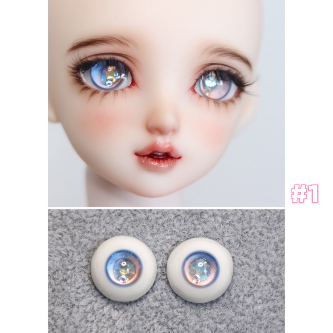 4 Colors BJD Plaster Eyes 10mm 12mm 14mm 16mm 18mm, Doll Eyes Small ...