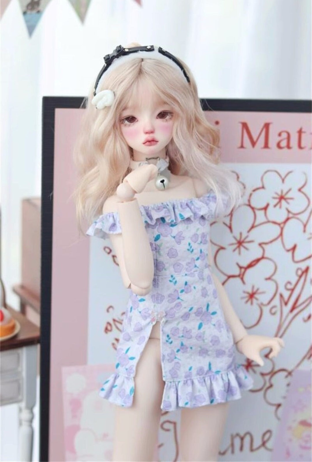 4 Types 1/4 MSD BJD Dress Flowers Short Split Dress for Smart - Etsy