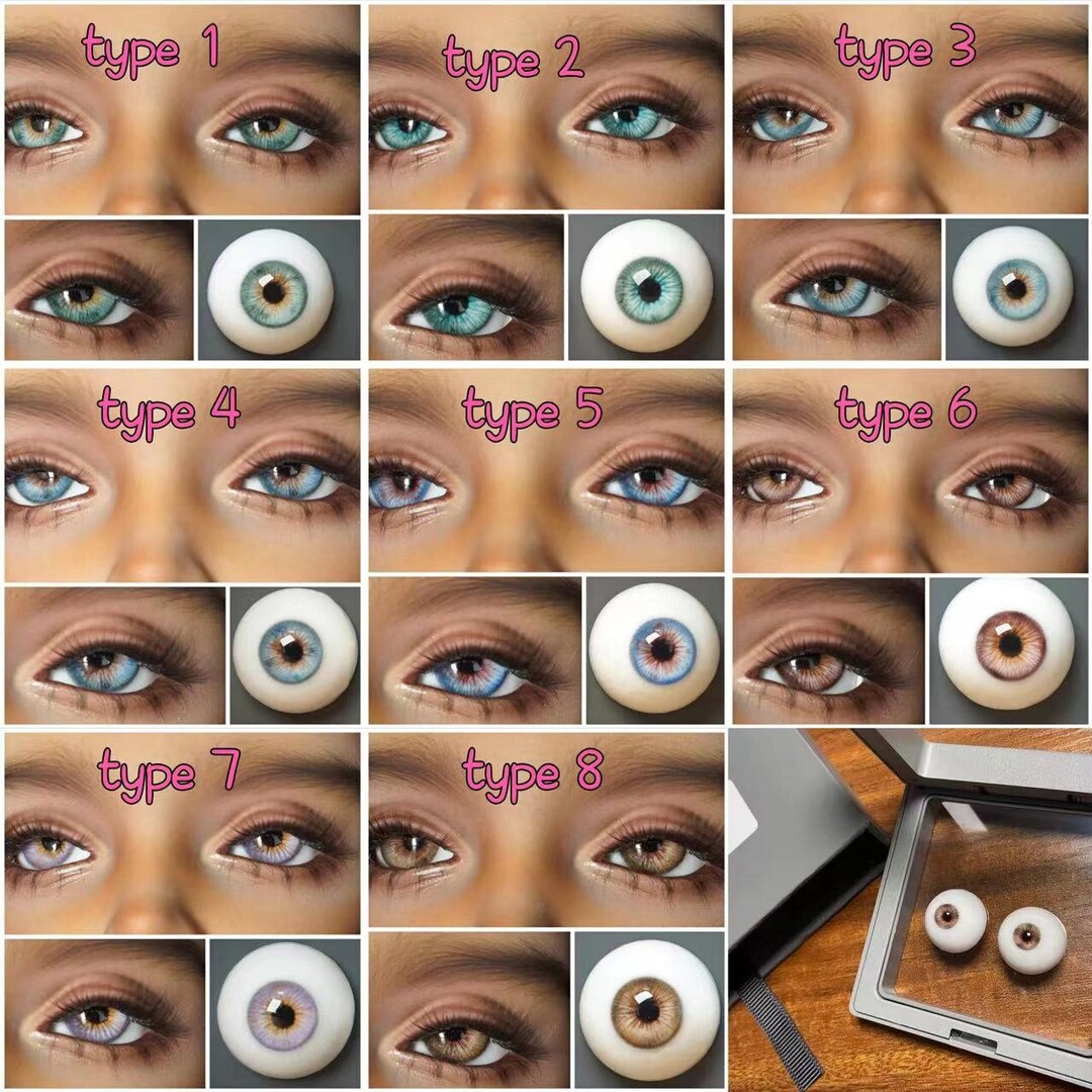 8 Types BJD Resin Eyes 10mm 12mm 14mm 16mm 18mm Doll Eyes - Etsy