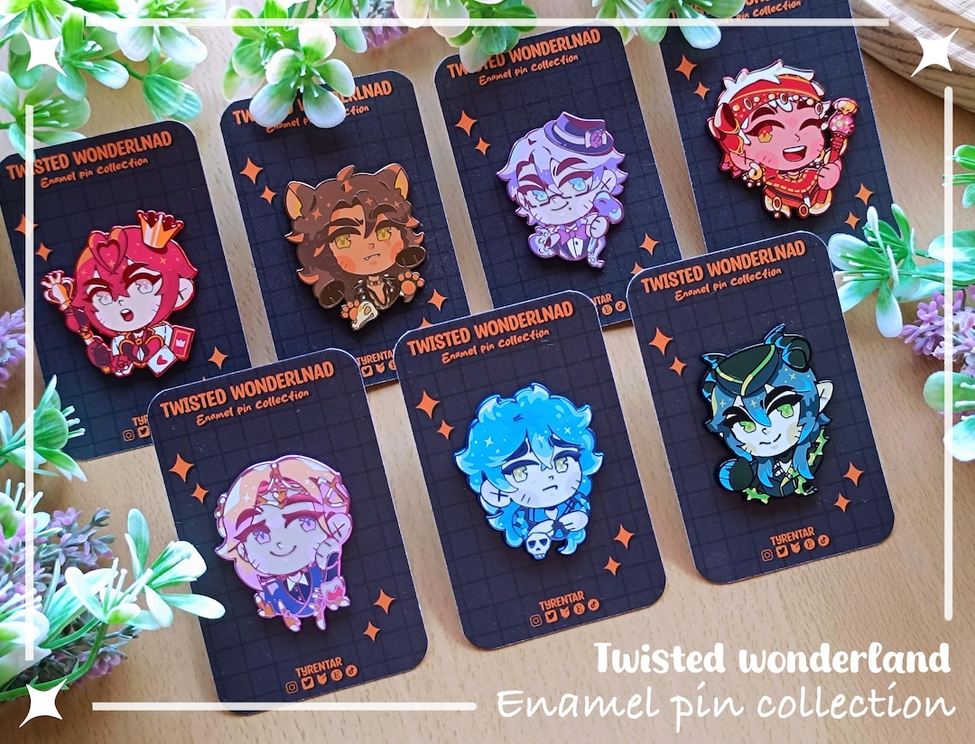 Twisted Wonderland Colorful Enamel Pin Set ( Preorder ) - Etsy