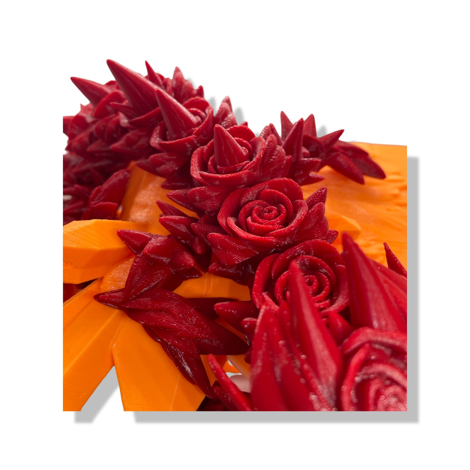 3D Printed Articulated Rose Dragon Rose Dragon Articulated - Etsy