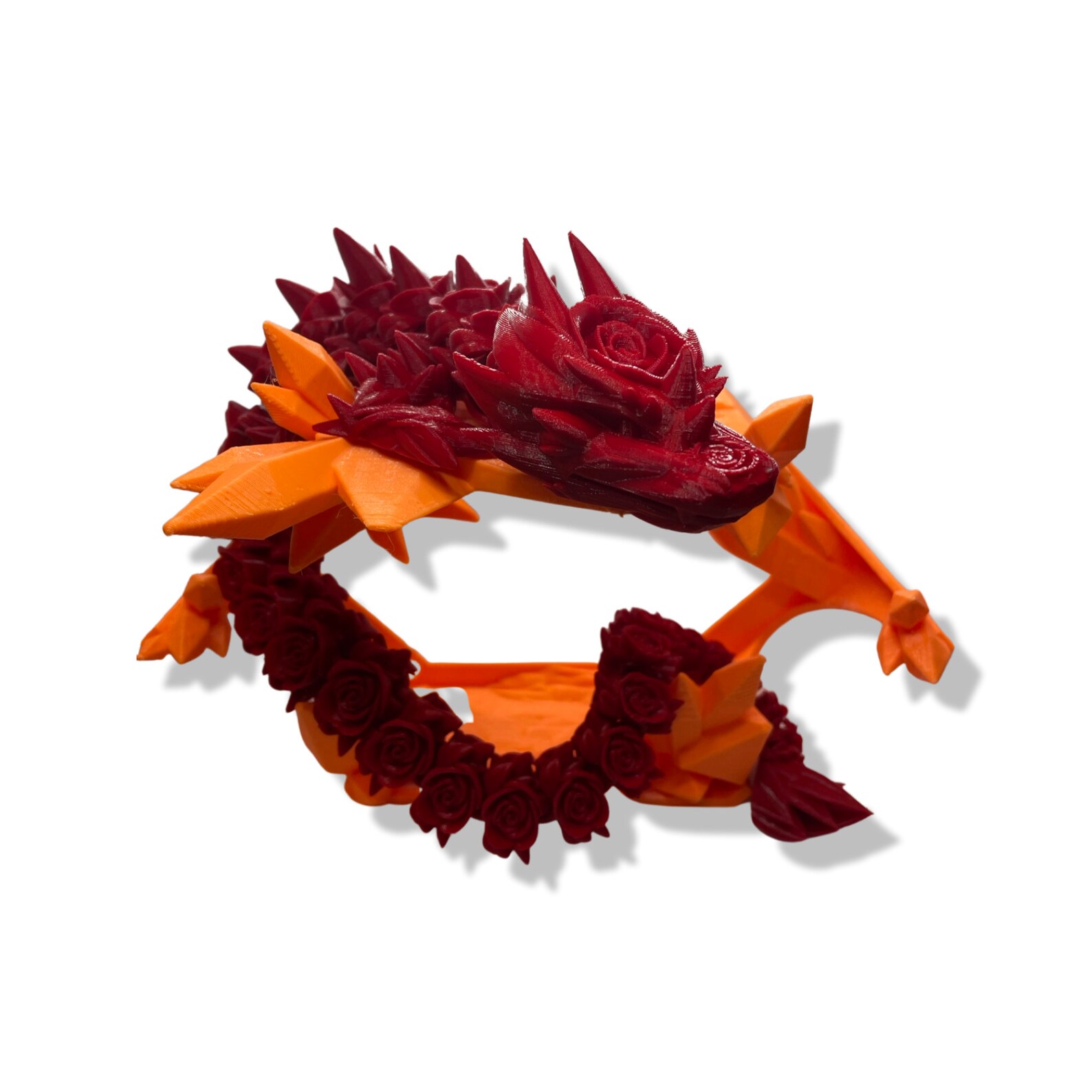 3D Printed Articulated Rose Dragon Rose Dragon Articulated - Etsy