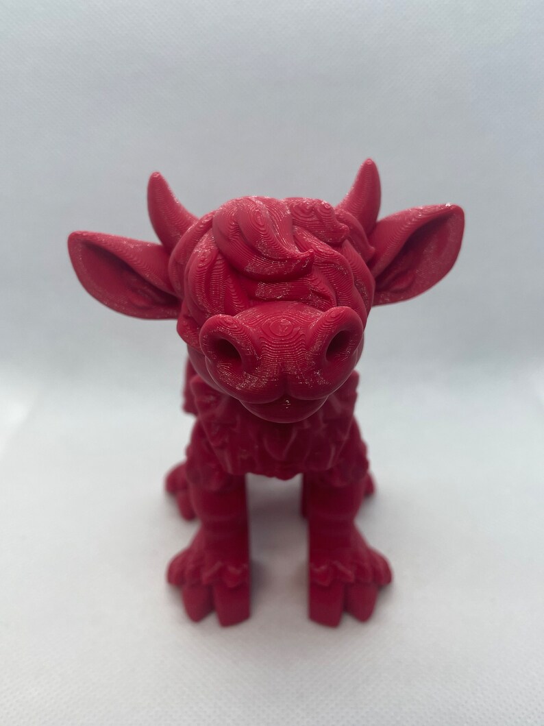 3D Printed Baby Highland Cow Fidget Toy Baby Cow 3D - Etsy