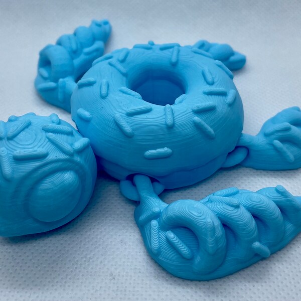 3d Printed Donut Turtle - Etsy