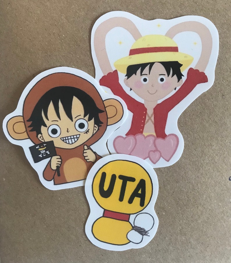One Piece Luffy Stickers - Etsy