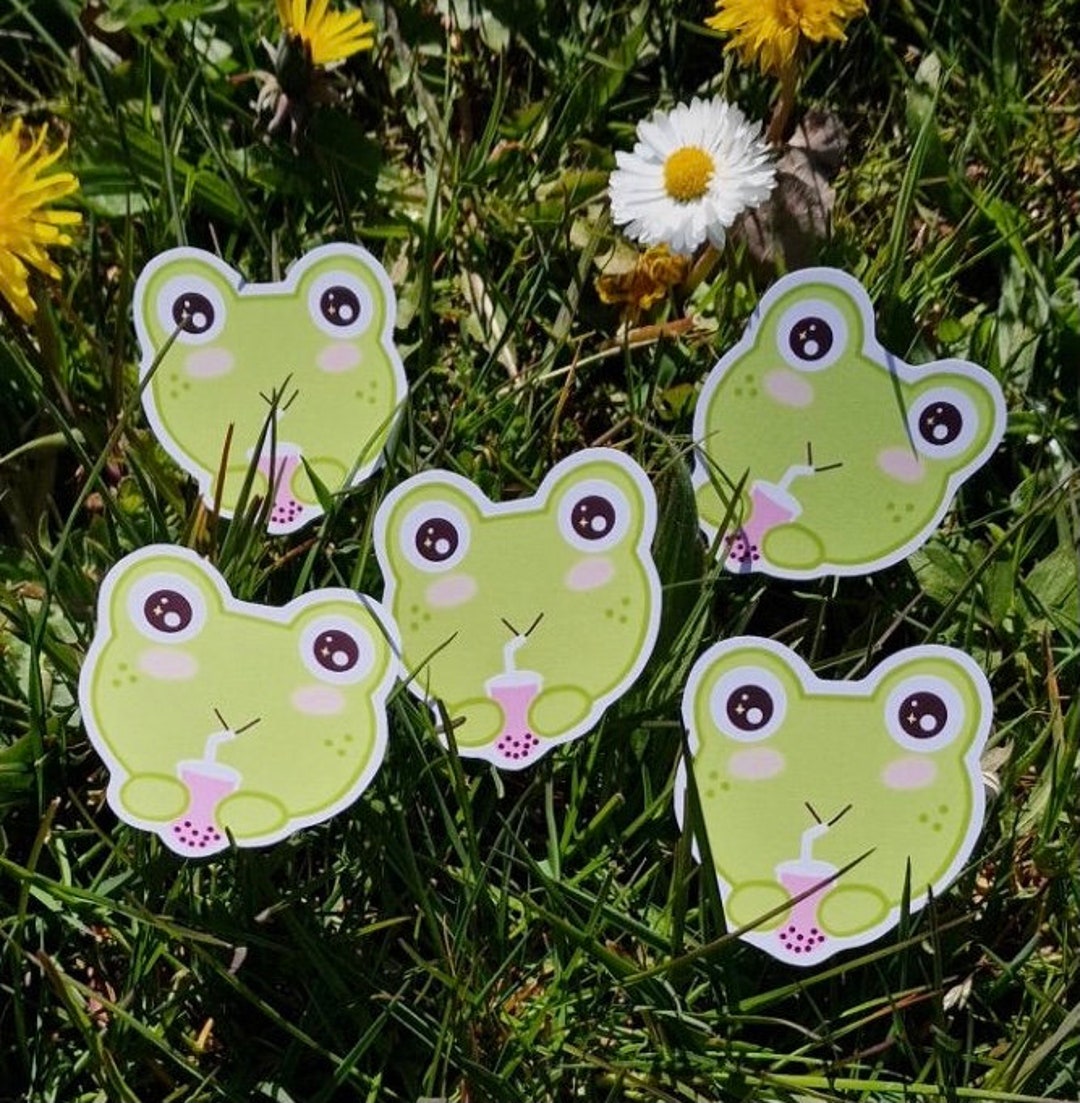 Cute Froggy Bubble Tea Stickers! - Etsy