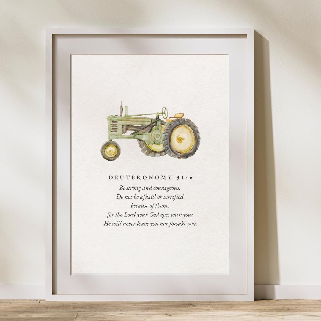 Bible Verse Boy Nursery Wall Art, Scripture Digital Art, Faith Based ...