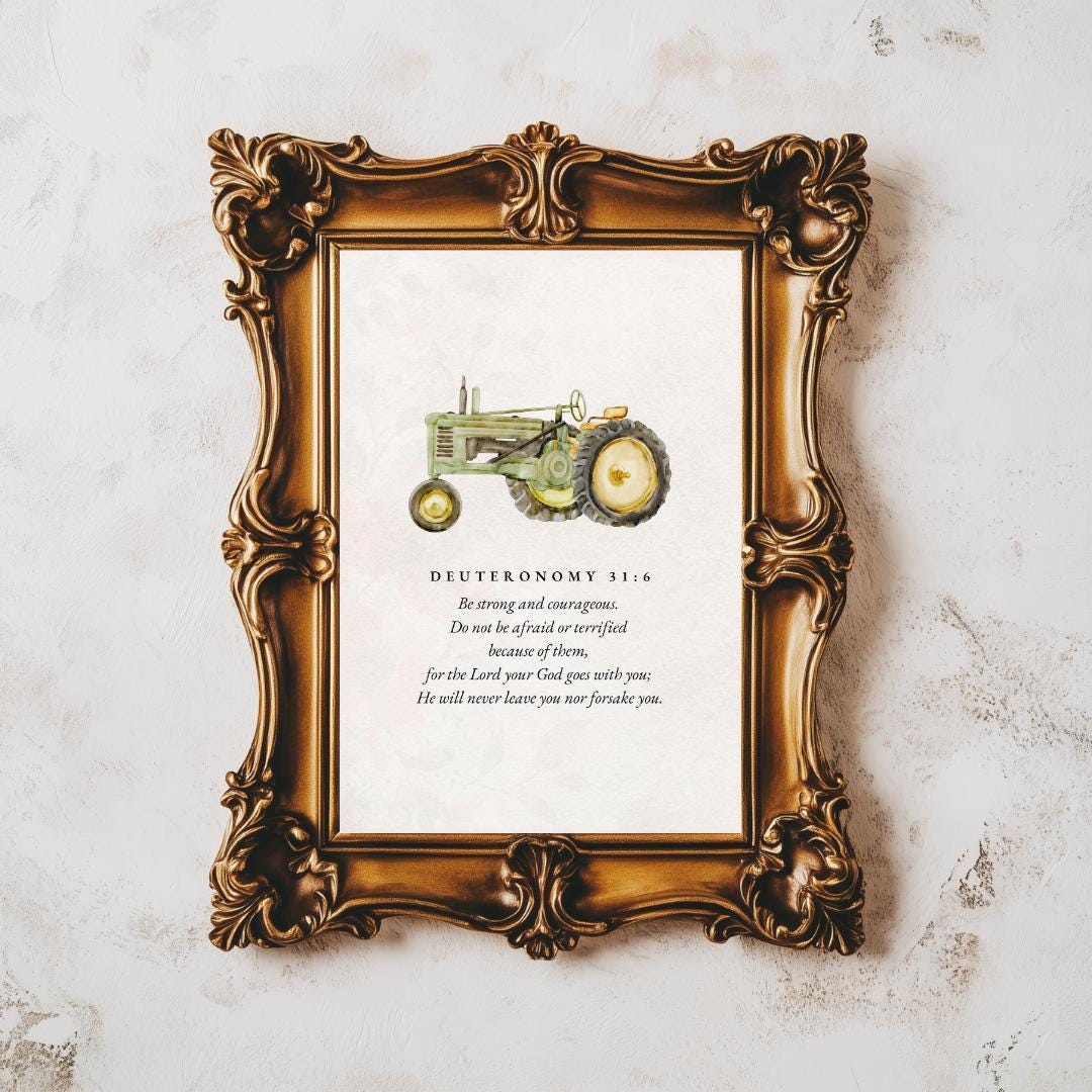 Bible Verse Boy Nursery Wall Art, Scripture Digital Art, Faith Based ...