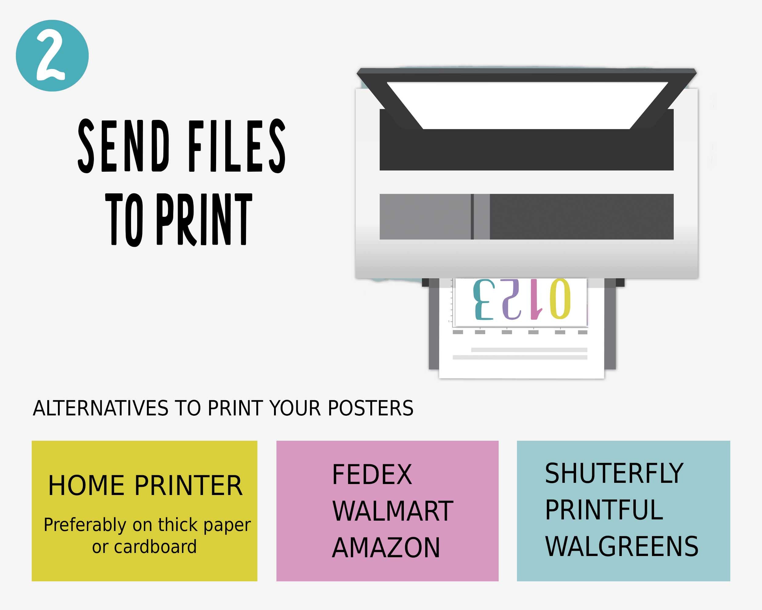 Poster English Alphabet With Funny Drawings, Preschool Educational ...