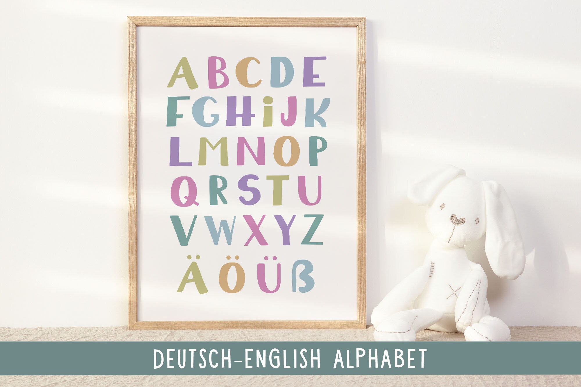 Deutsch Alphabet Educational Preschool Poster for Homeschool, Toddler ...