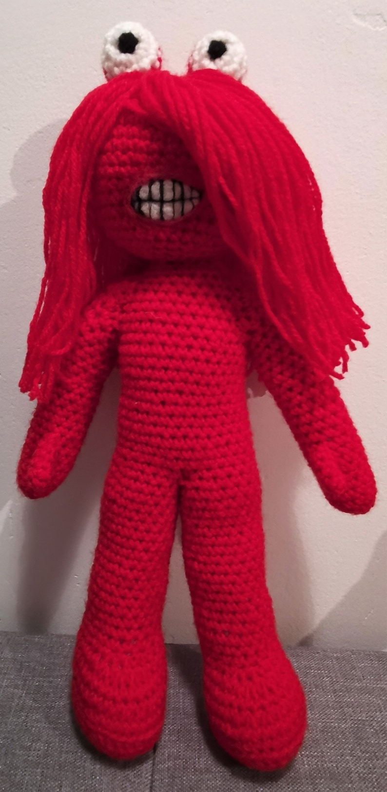 Red Guy Crochet Pattern PDF- Don't Hug Me I'm Scared - Etsy