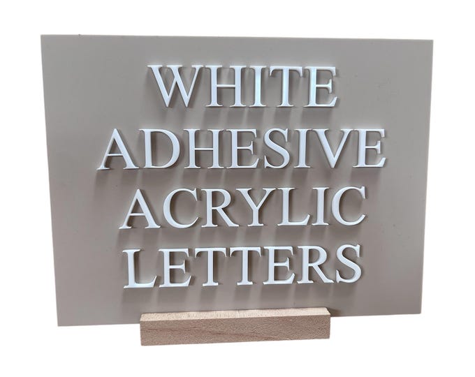 Gloss White Acrylic Letters and Numbers - Etsy UK