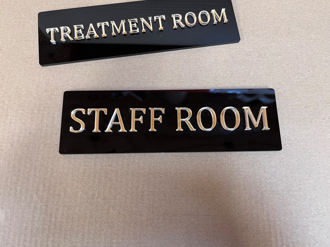 Staff Room Door Sign Acrylic Custom Door Sign Wyre Designs - Etsy
