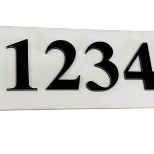 Black Gloss Acrylic Adhesive Numbers | Stick on Acrylic Numers ...