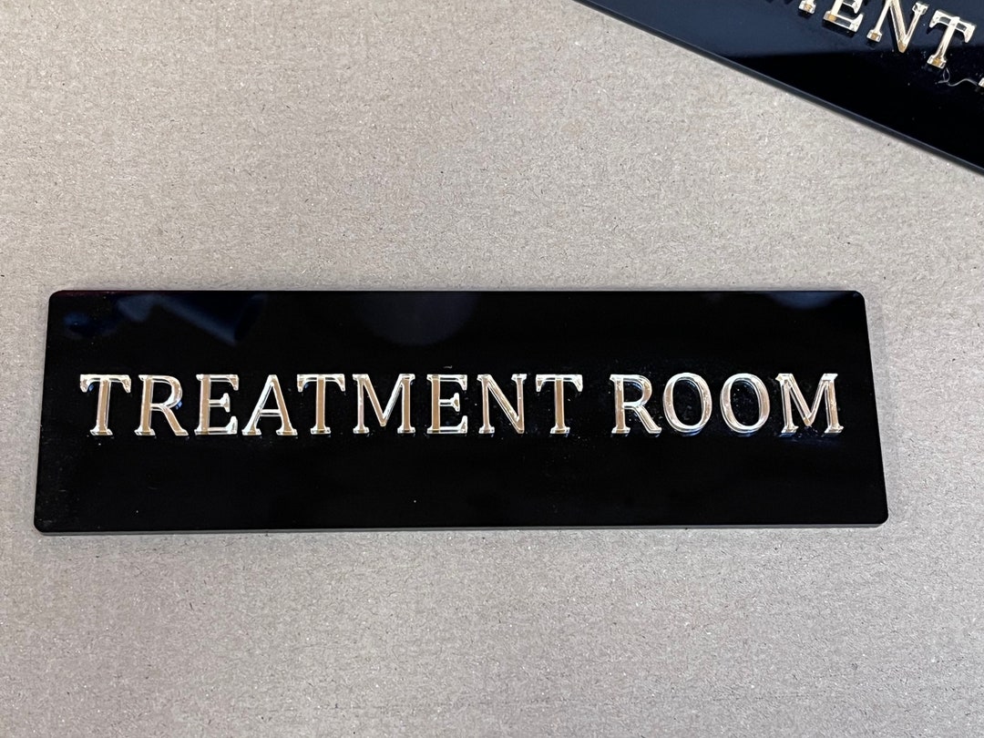 Treatment Room Door Sign | Acrylic Custom Door Sign | Wyre Designs ...