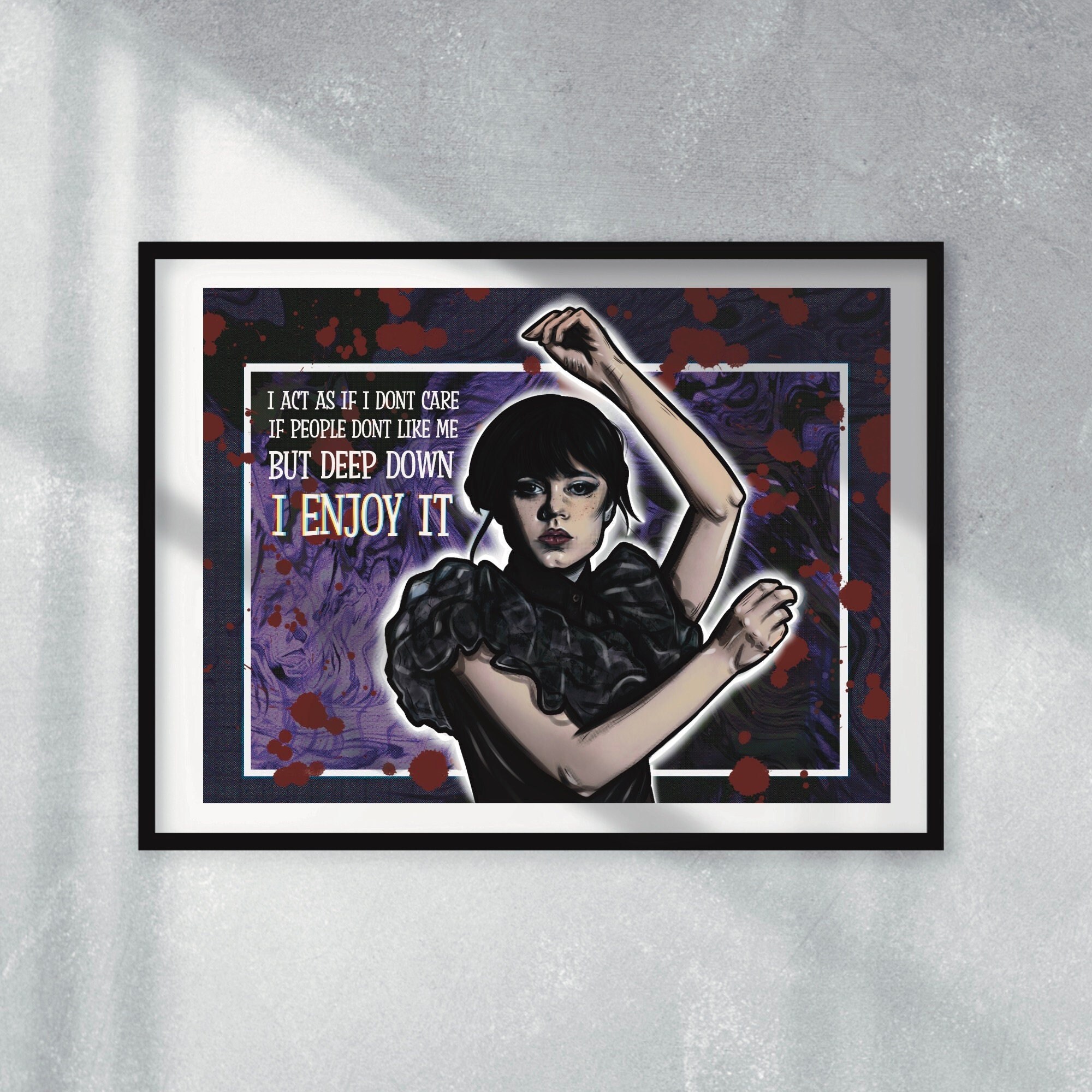 Wednesday Addams Horror TV Series Poster Digital Download - Etsy