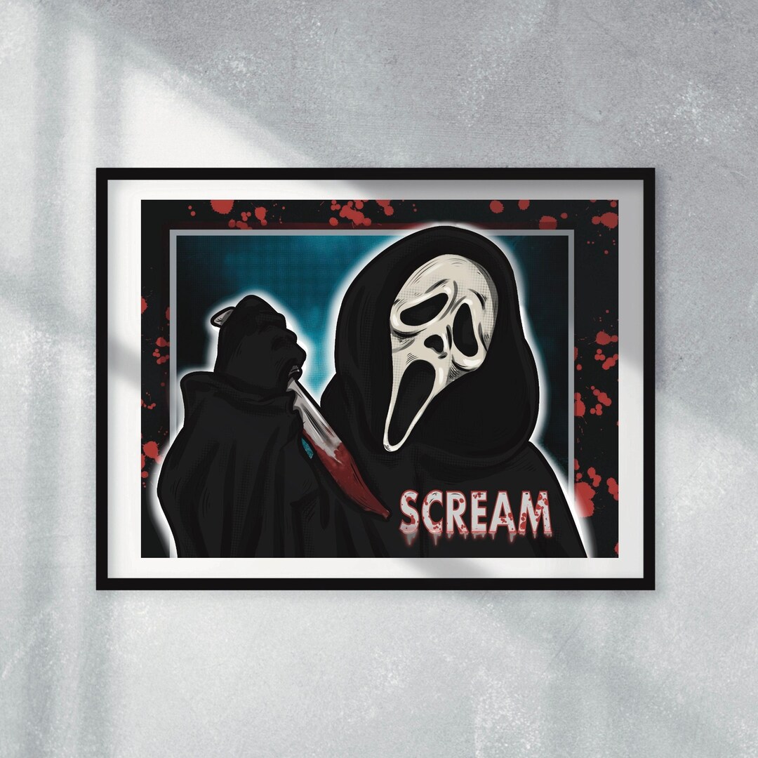 Scream Movie Poster Digital Download Wall Art Gift Idea Home Decor ...