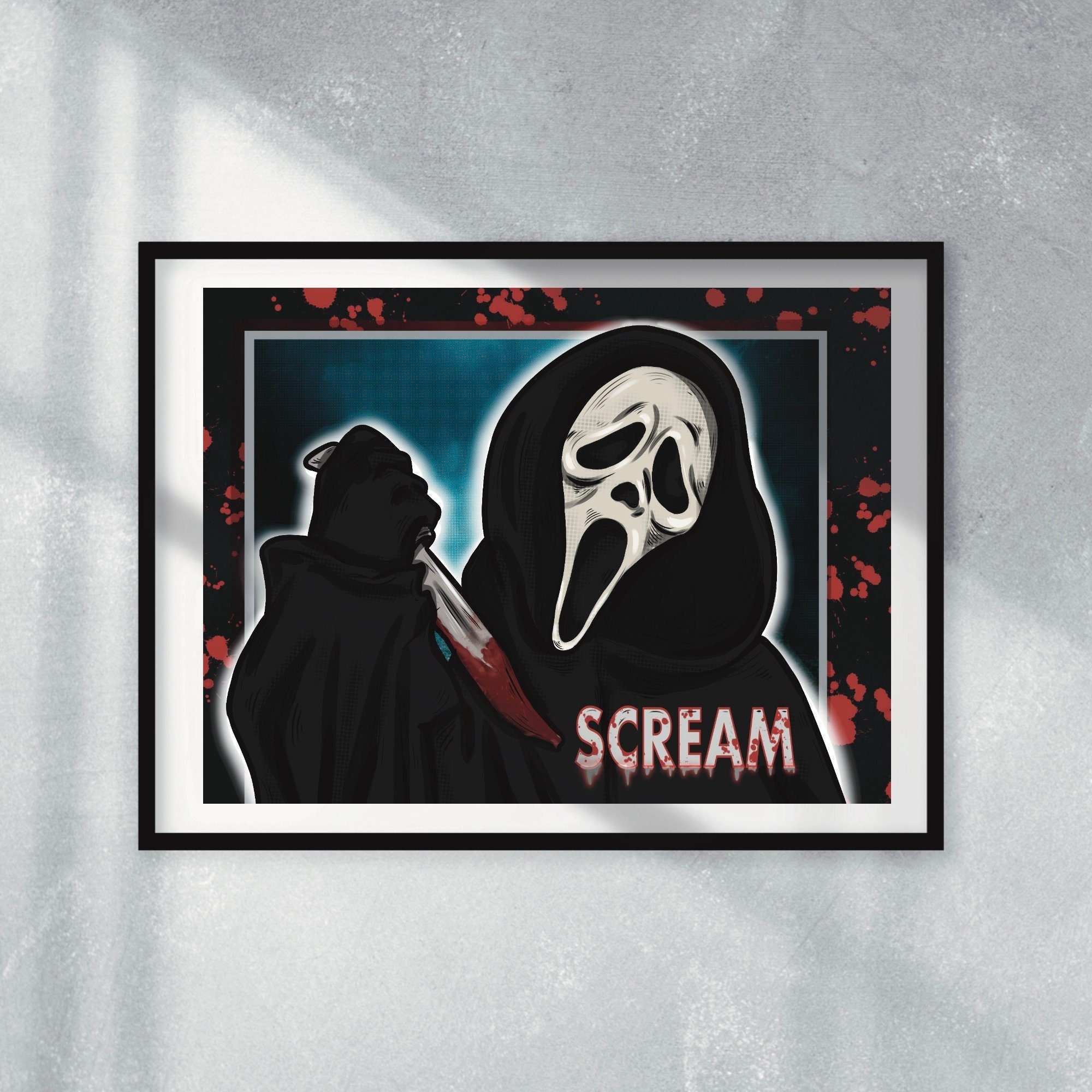 Scream Movie Poster Digital Download - Wall Art - Gift Idea - Home ...