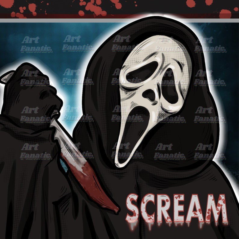Scream Movie Poster Digital Download Wall Art Gift Idea Home Decor ...