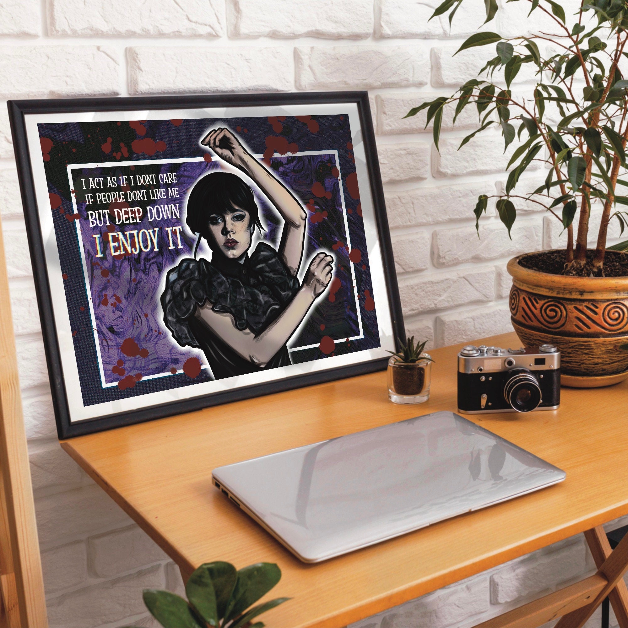 Wednesday Addams Horror TV Series Poster Digital Download - Etsy