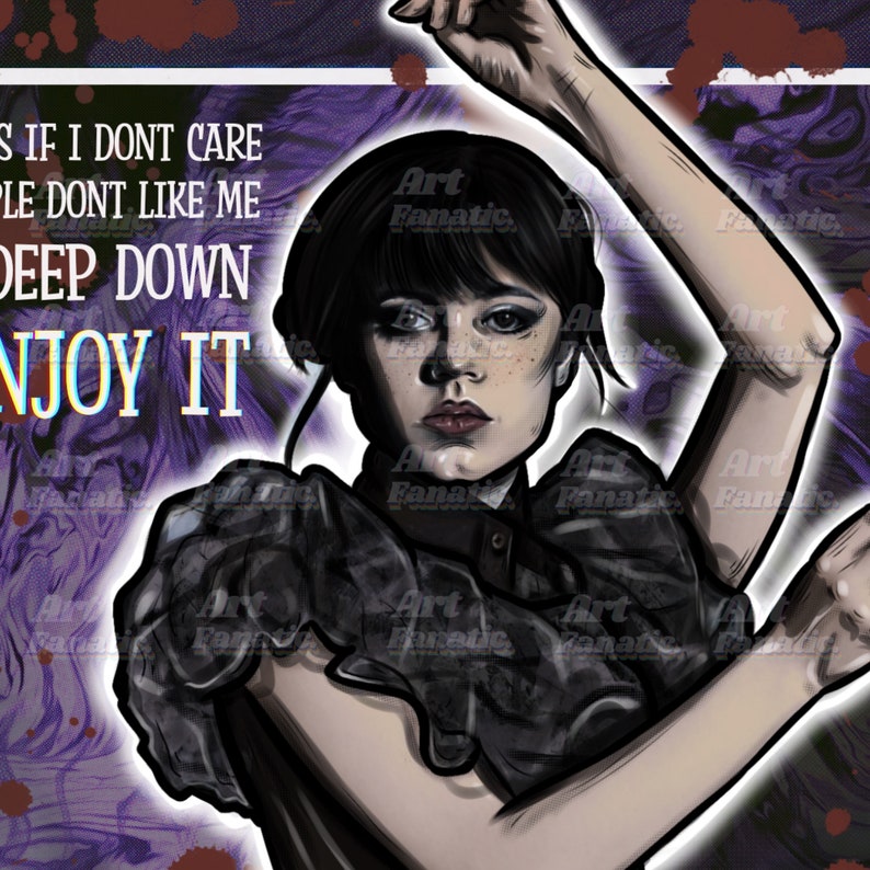 Wednesday Addams Horror TV Series Poster Digital Download - Etsy