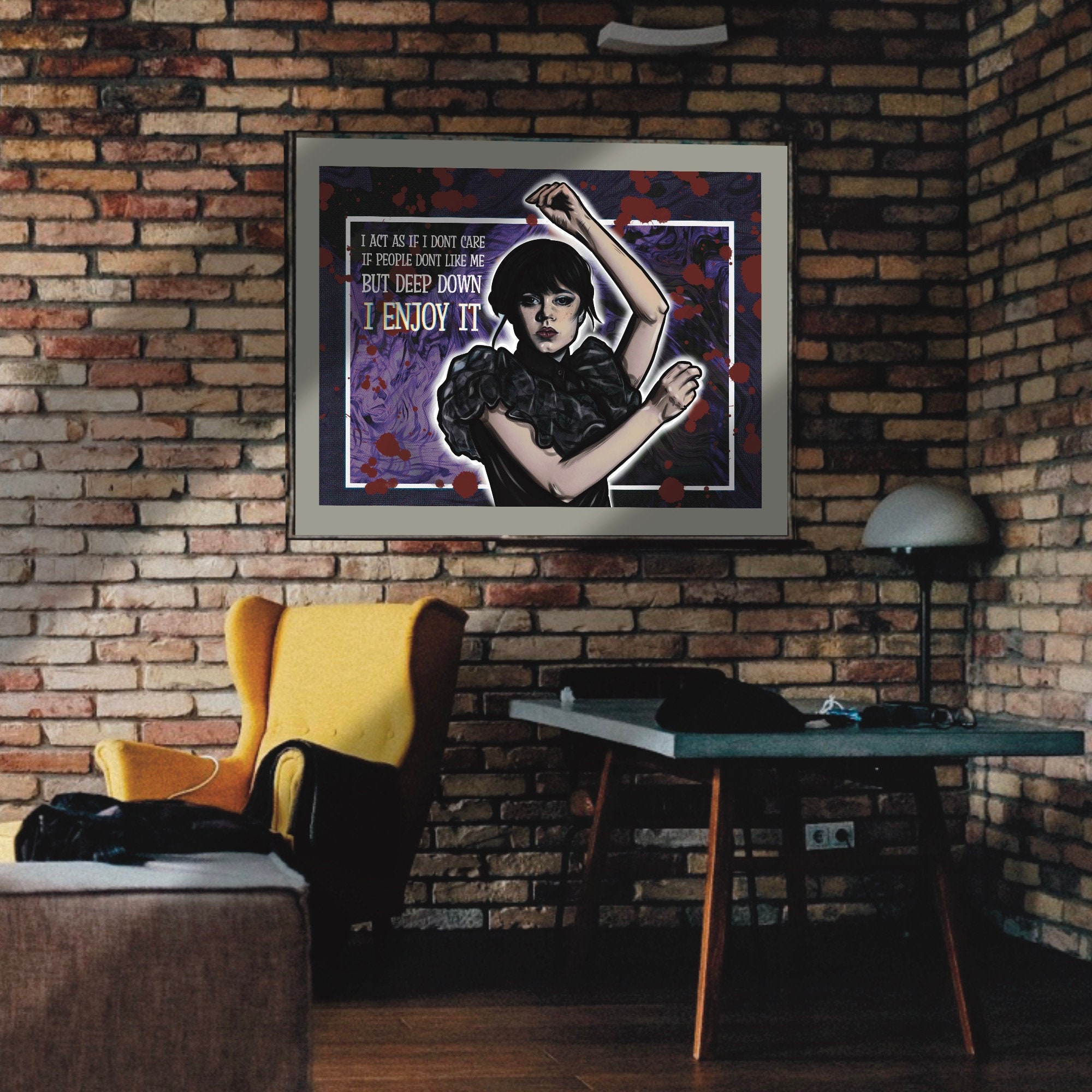 Wednesday Addams Horror TV Series Poster Digital Download - Etsy