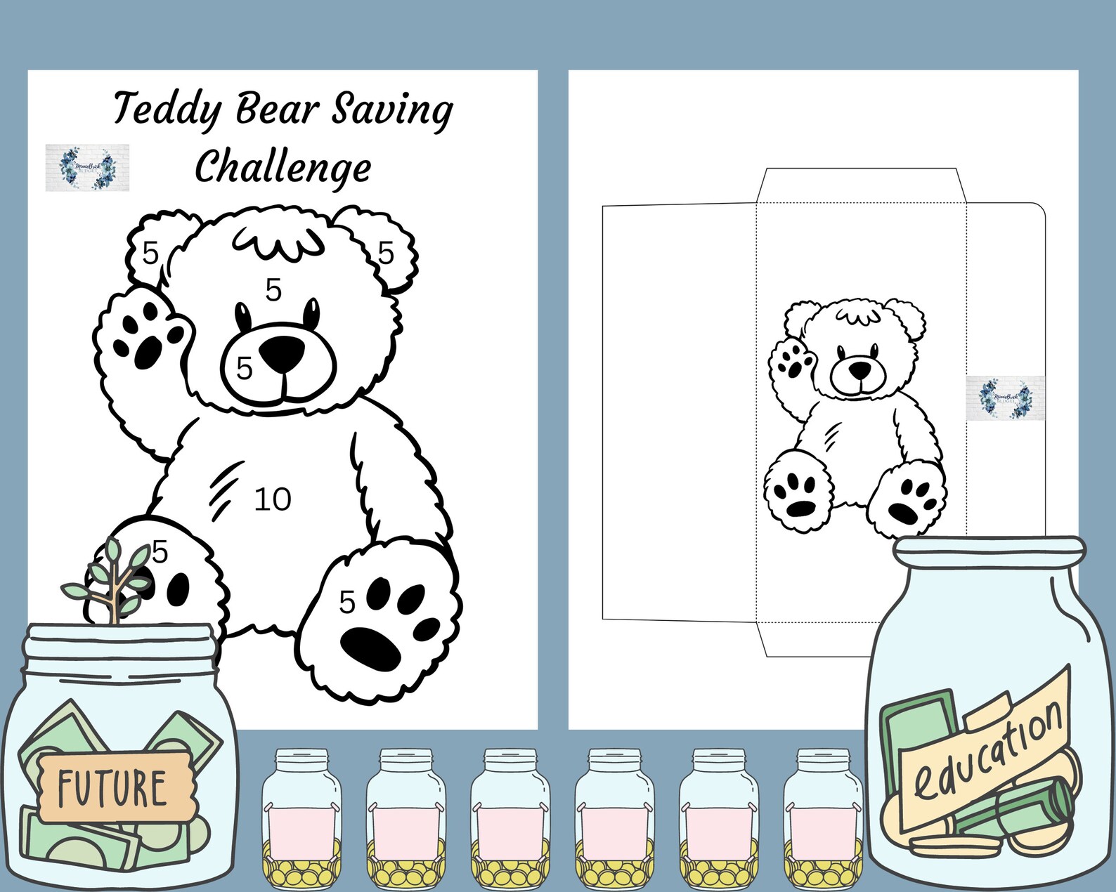Teddy Bear Saving Challenge - Etsy