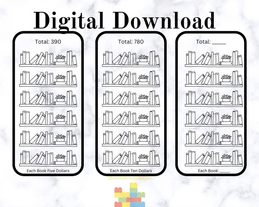 Book Mini Saving Challenge - Etsy