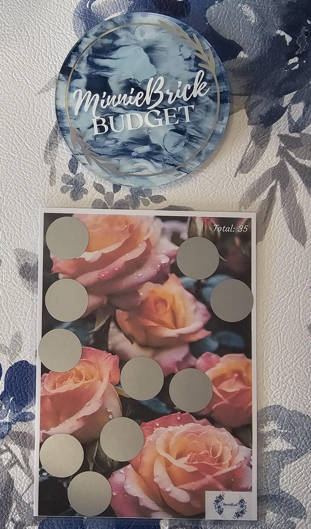 Rose Scratch off Saving Challenge Cards Set - Etsy