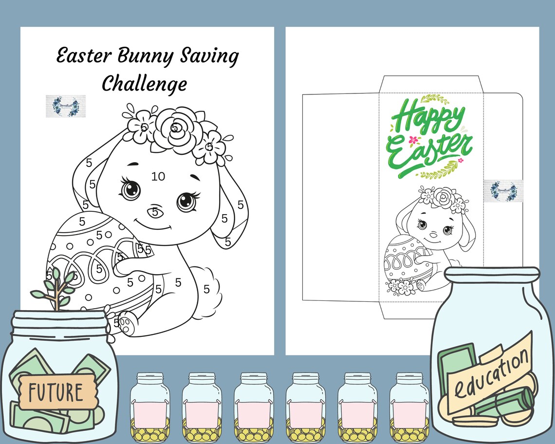 Easter Bunny Saving Challenge - Etsy