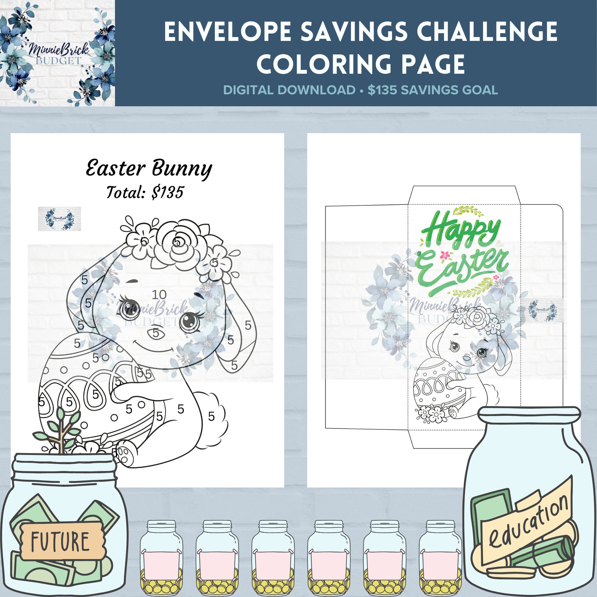 Easter Bunny Saving Challenge - Etsy