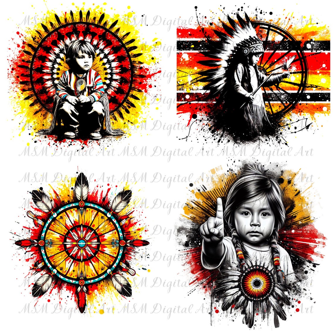 Indigenous Native American PNG - Etsy