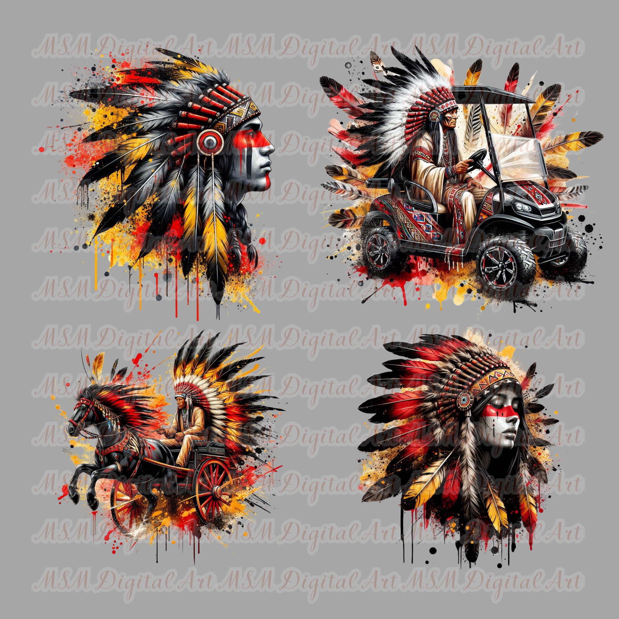 Native American PNG - Etsy