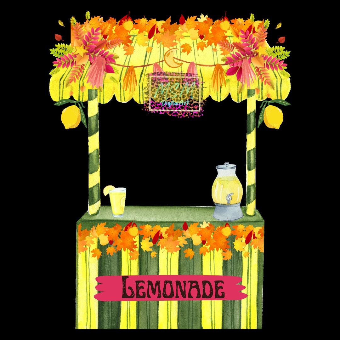 Lemonade Stand PNG, Digital Print, Sublimation, Lemonade Clipart - Etsy